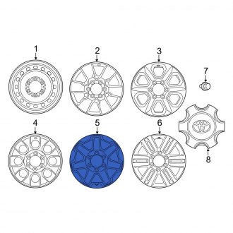 Toyota 4Runner OEM Wheels | Original Steel & Alloy Wheels — CARiD.com