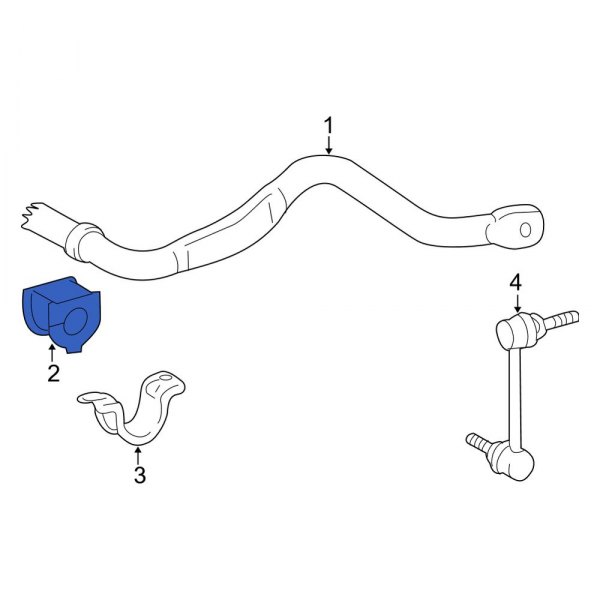 Toyota OE 4884960041 - Front Suspension Stabilizer Bar Bushing