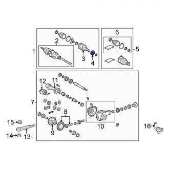 Toyota Land Cruiser OEM Driveline & Axle Parts | Hubs, CV-Joints ...
