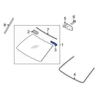 Toyota Highlander OEM Window Parts | Visors, Regulators — CARiD.com