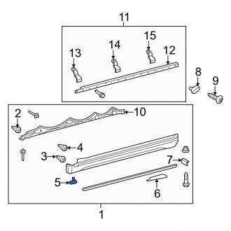 Toyota 4Runner Rocker Panel Hardware - Clips, Brackets | CARiD