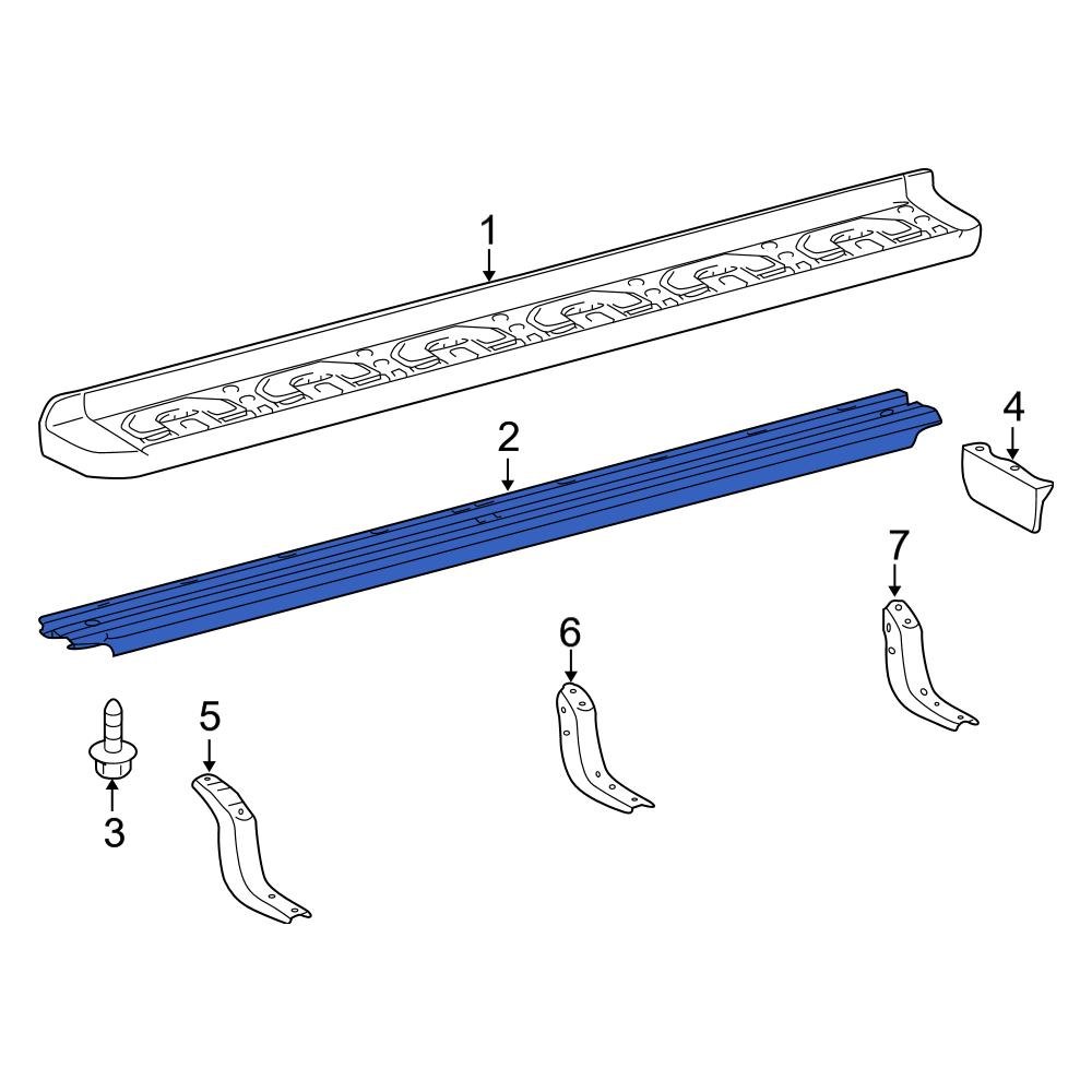 Toyota OE 5178135010 - Right Running Board