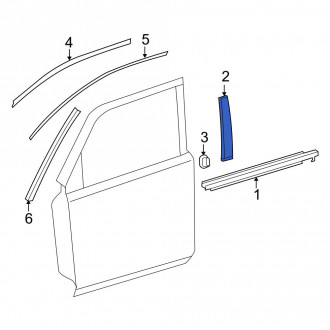 Toyota 4Runner Door Moldings - Side, Edge, Belt | CARiD