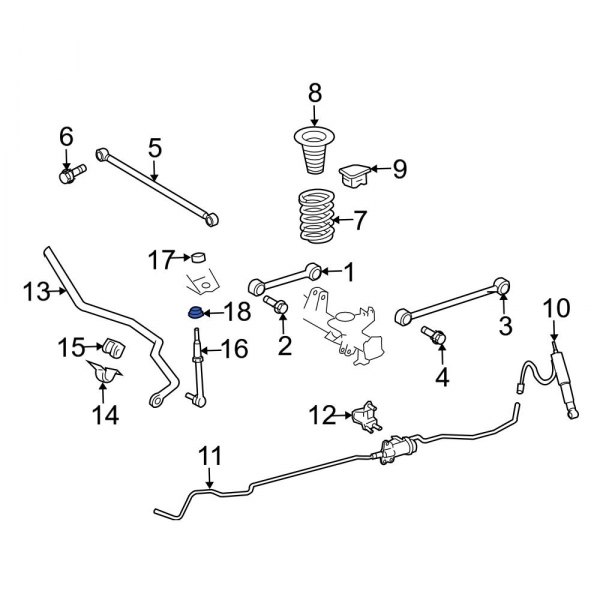 Toyota OE 9094802126 - Suspension Stabilizer Bar Link Washer