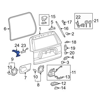 Toyota 4Runner Trunk & Tailgate Lock Motors, Switches, Relays — CARID.com