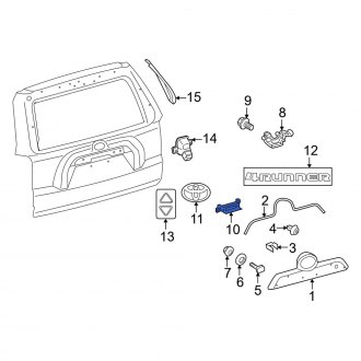 Toyota 4Runner Trunk & Tailgate Moldings — CARID.com
