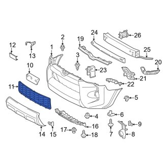 Toyota 4Runner OEM Grilles - Factory Billet & Mesh Grilles | CARiD