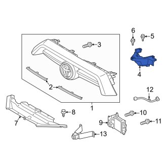 Toyota 4Runner OEM Grilles - Factory Billet & Mesh Grilles | CARiD