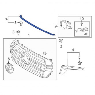 Toyota Land Cruiser Grille Frames & Moldings — CARiD.com