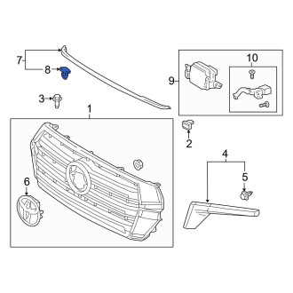 Toyota Land Cruiser Replacement Grilles | Moldings, Brackets - CARiD.com