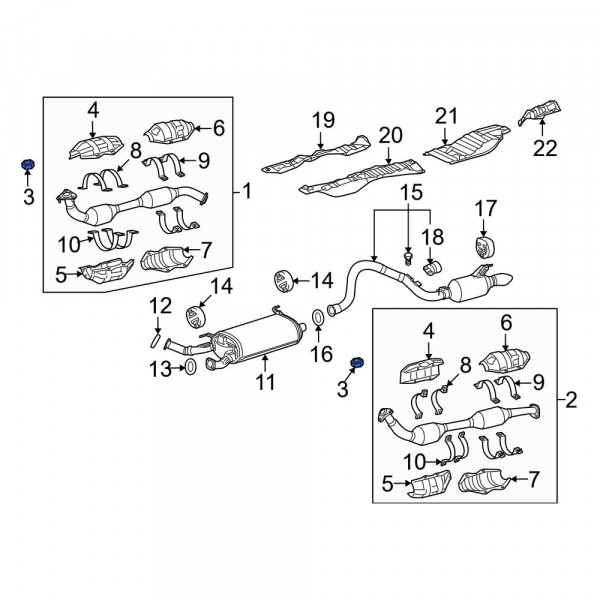 Toyota OE 9091706078 - Rear Left Catalytic Converter Gasket