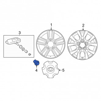 Toyota OEM Wheel Center Caps | Emblems, Logos, Trim Rings — CARiD.com