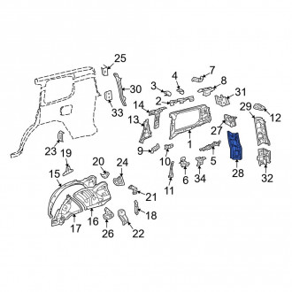 Toyota Land Cruiser OEM Quarter Panels & Parts | Rear & Front — CARiD.com