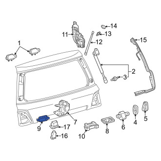 Toyota Land Cruiser Trunk & Tailgate Lock Motors, Switches, Relays ...