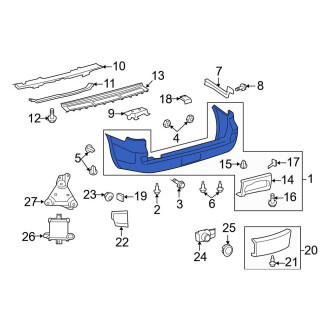 Toyota Land Cruiser OEM Bumpers | Genuine Front & Rear Bumpers — CARiD.com