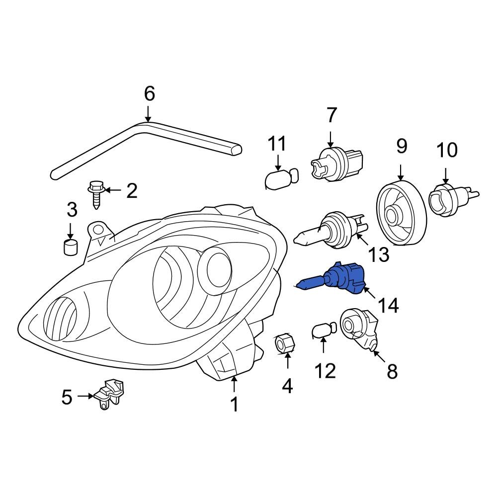 Toyota OE 9098113063 - Front Headlight Bulb