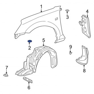 Toyota C-HR OEM Fenders | Factory Front & Rear Fenders — CARiD.com