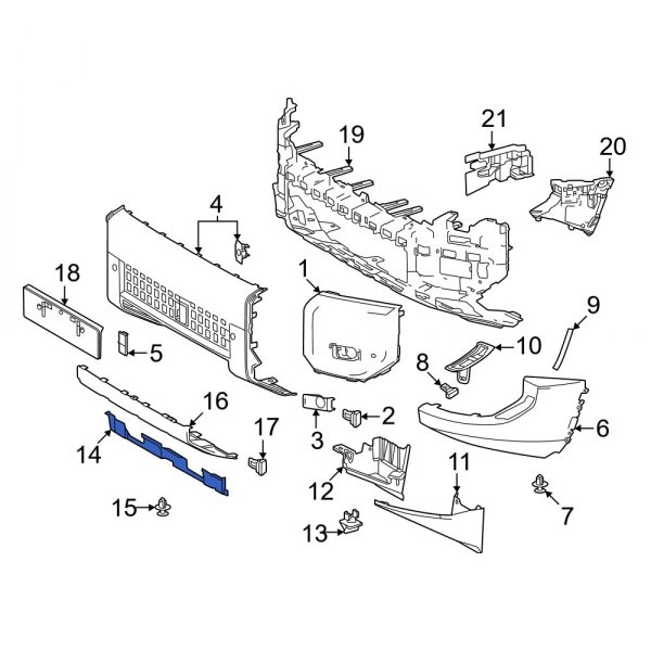 Toyota OE 5243760110 - Front Lower Valance Panel