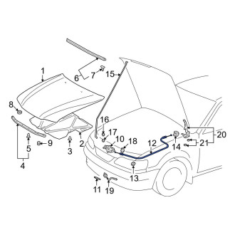 Toyota Corolla Hood Release Cables & Handles — CARiD.com