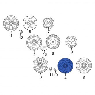 Toyota Corolla OEM Wheels | Original Steel & Alloy Wheels — CARiD.com