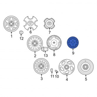 Toyota Corolla OEM Wheel Covers | Hub Caps, Wheel Skins — CARiD.com