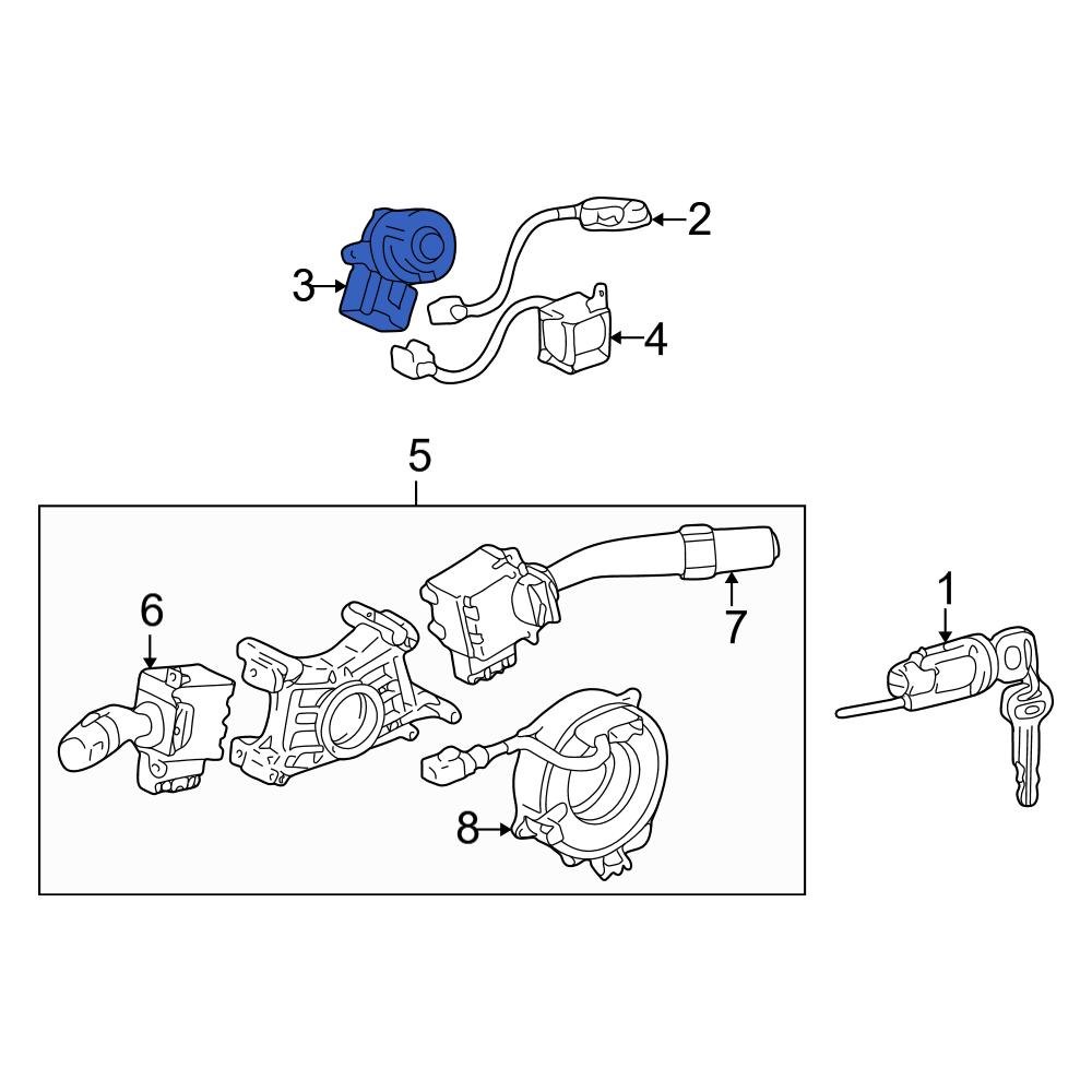 Toyota OE 8445012200 - Ignition Switch