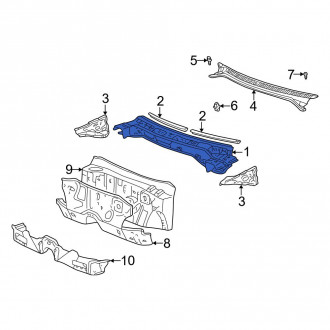 Toyota Corolla Cowl Panels & Parts | Vent Grills — CARiD.com