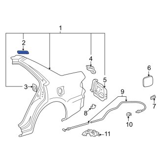 Toyota Corolla OEM Roofs & Parts | Panels, Drip Rails — CARiD.com