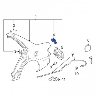 Toyota Corolla Replacement Fender Seals | Front & Rear — CARiD.com