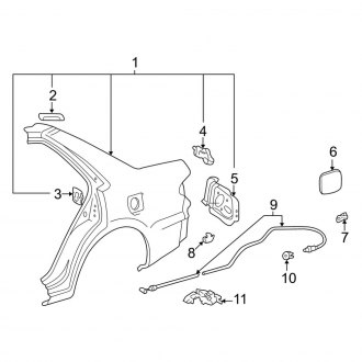 2002 Toyota Corolla OEM Quarter Panels & Parts — CARiD.com