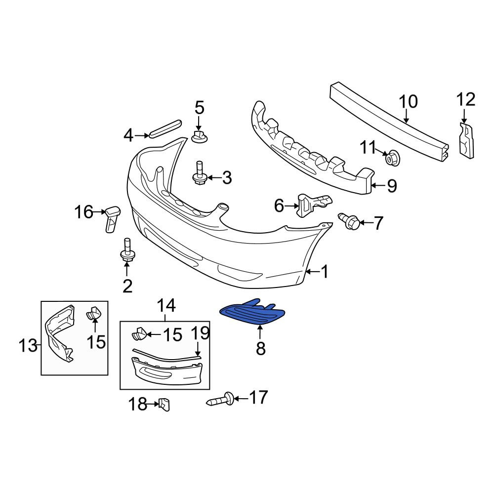 Toyota OE 5212702170 - Front Right Jack Plug Cover
