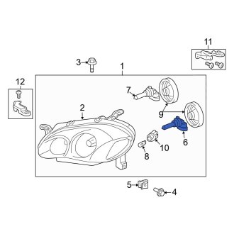 Toyota Corolla Headlight Components - Brackets, Adapters | CARiD