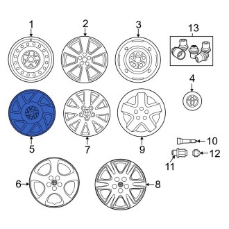 Toyota Corolla OEM Wheel Covers - Hub Caps, Wheel Skins | CARiD