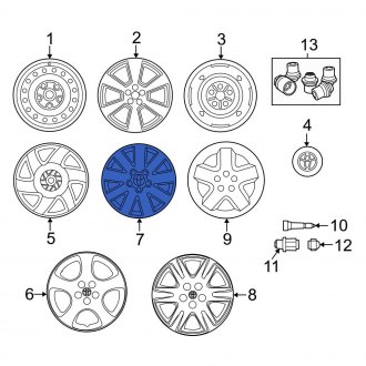 Toyota Corolla OEM Wheel Covers - Hub Caps, Wheel Skins | CARiD