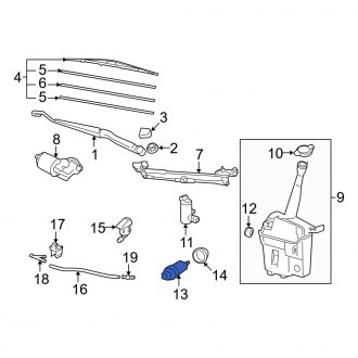 Toyota Corolla Cross OEM Wiper Blade & Washer Parts | Motors, Arms ...