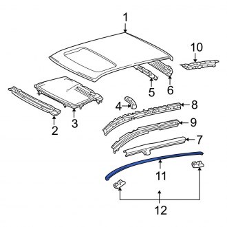 Toyota Corolla OEM Roofs & Parts | Panels, Drip Rails — CARiD.com