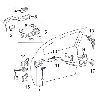 Toyota Door Hinges | Check Straps, Pin & Bushing Kits – CARiD.com