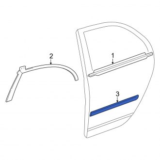 Toyota Corolla Door Moldings - Side, Edge, Belt | CARiD