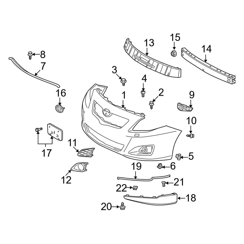 2010 Toyota Corolla Replacement Front Bumpers & Components — CARiD.com
