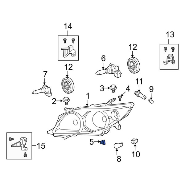 Toyota OE 9017906127 - Headlight Mounting Nut