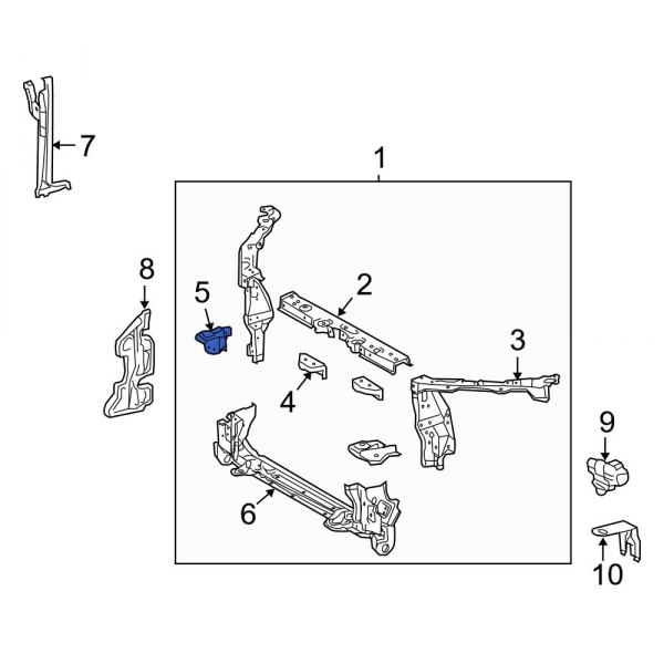 Toyota OE 5327302140 - Right Radiator Support Bracket