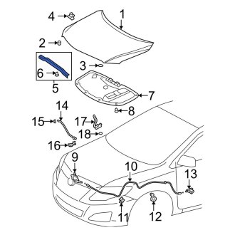 Toyota Corolla Hood Weatherstripping Seals | CARiD