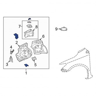 Toyota Corolla Inner Fenders | Wells, Liners, Shields — CARiD.com