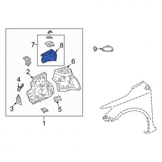 Toyota Corolla OEM Fenders | Factory Front & Rear Fenders — CARiD.com