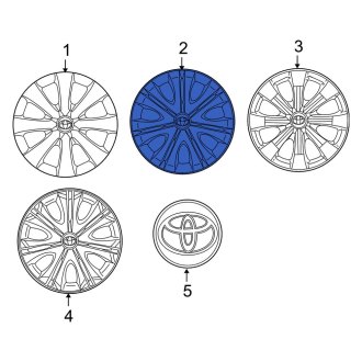 Toyota OEM Wheel Covers - Hub Caps, Wheel Skins | CARiD