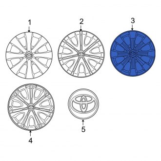 Toyota OE™ Wheel Covers | CARiD