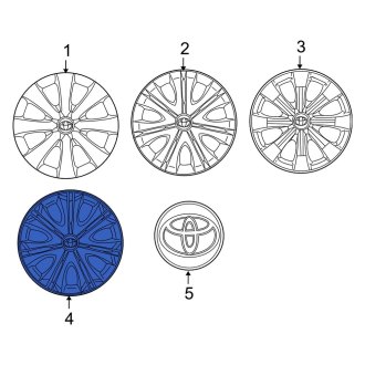 Toyota Corolla OEM Wheel Covers - Hub Caps, Wheel Skins | CARiD