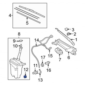Toyota Tundra OEM Wiper Blade & Washer Parts | Motors, Arms — CARiD.com