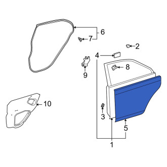 Toyota Corolla Replacement Door Shells & Skins | CARiD