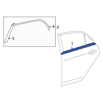 Toyota Corolla Door Moldings - Side, Edge, Belt | CARiD